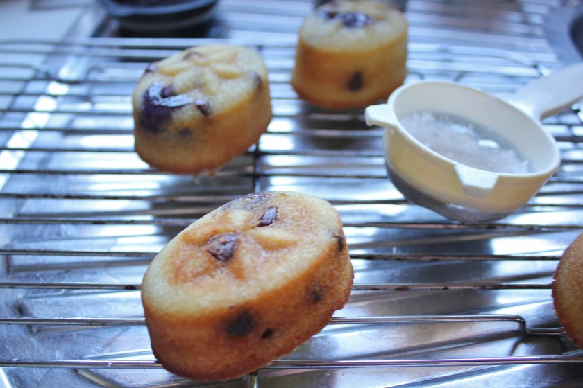 Chocolate blueberry friands and alliteration – Baking with Gab